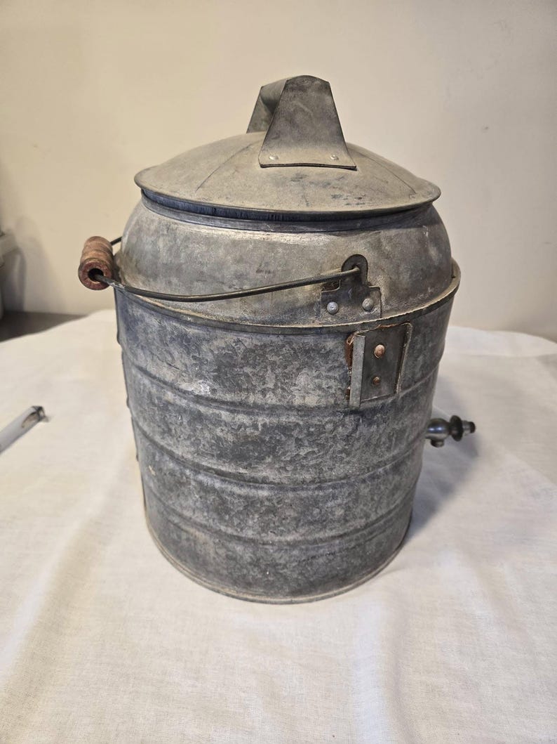 Vintage Galvanized Metal Water Cooler, Dispenser, With Spout, Man Cave ...