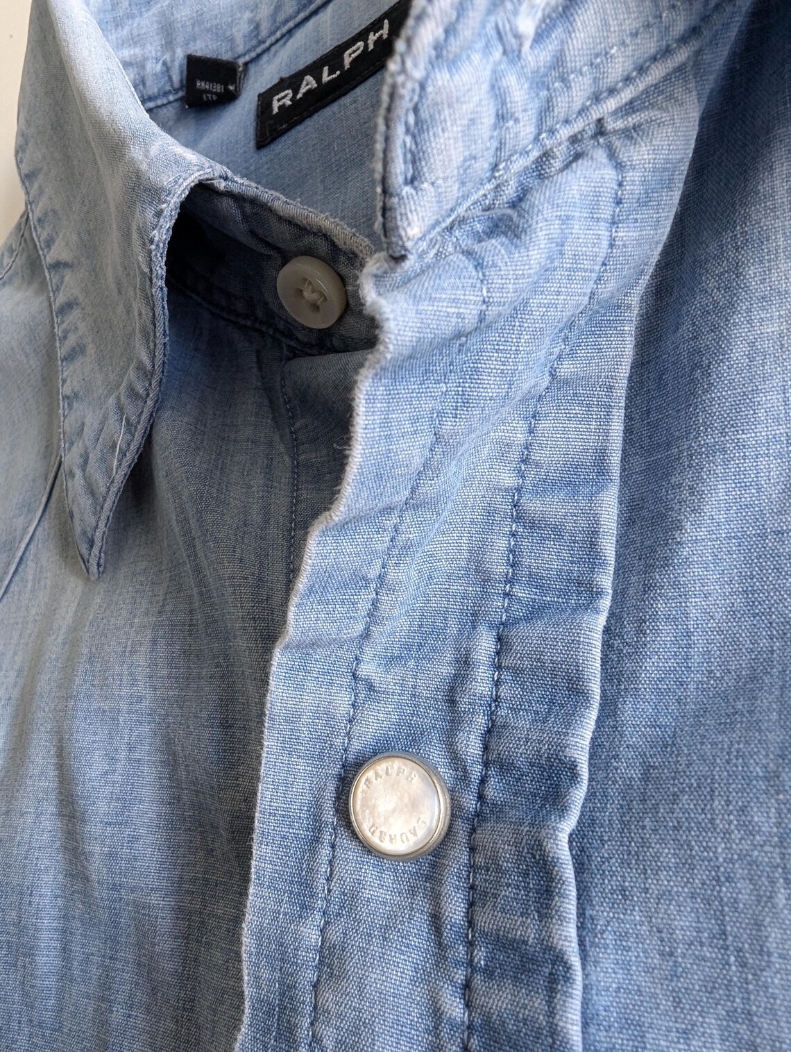 Ralph Lauren Black Label Slim Fit Chambray Shirt Small - Etsy