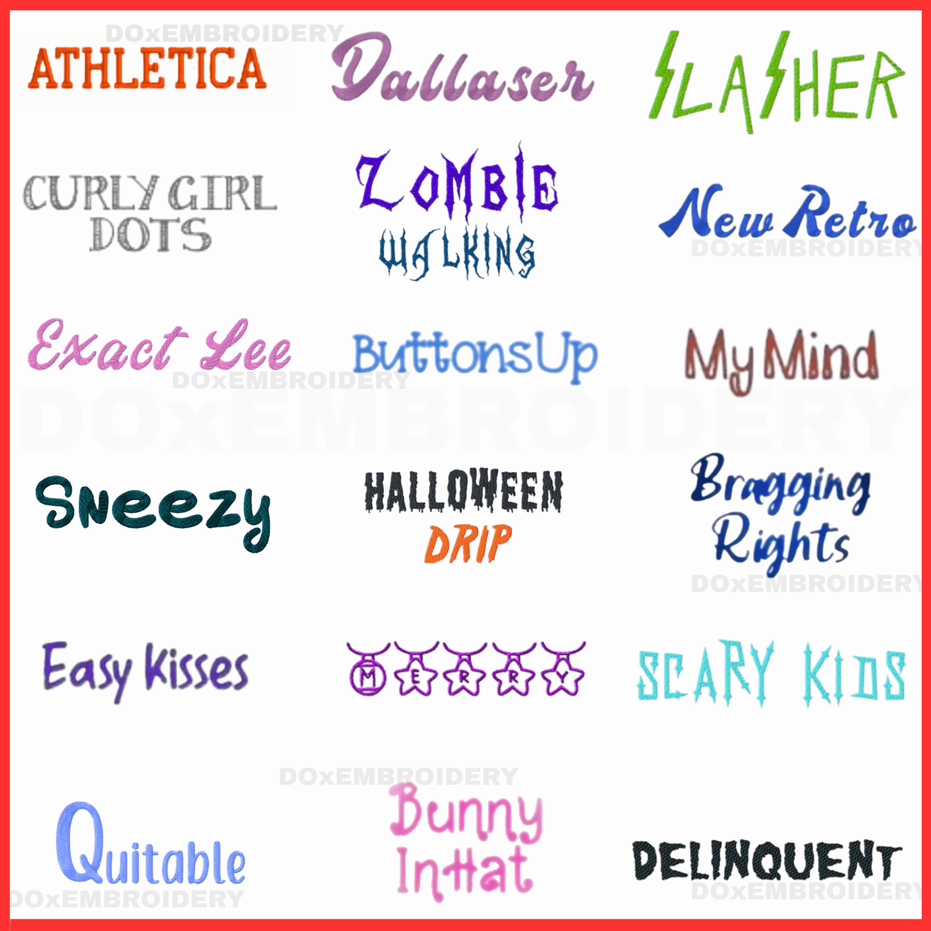 Machine Embroidery Fonts for Bernina – EXP Format – Instant Download ...
