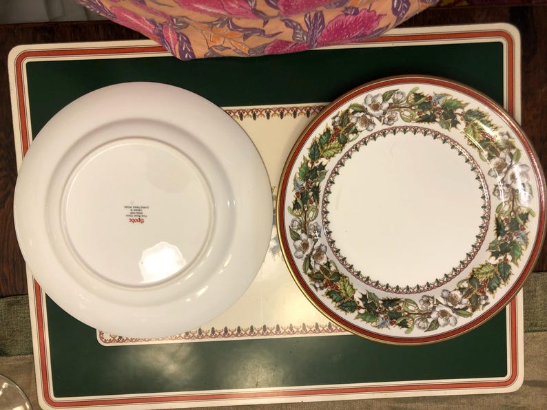 Spode Christmas Rose China (england) Vintage 5 Piece Place Setting. - Etsy