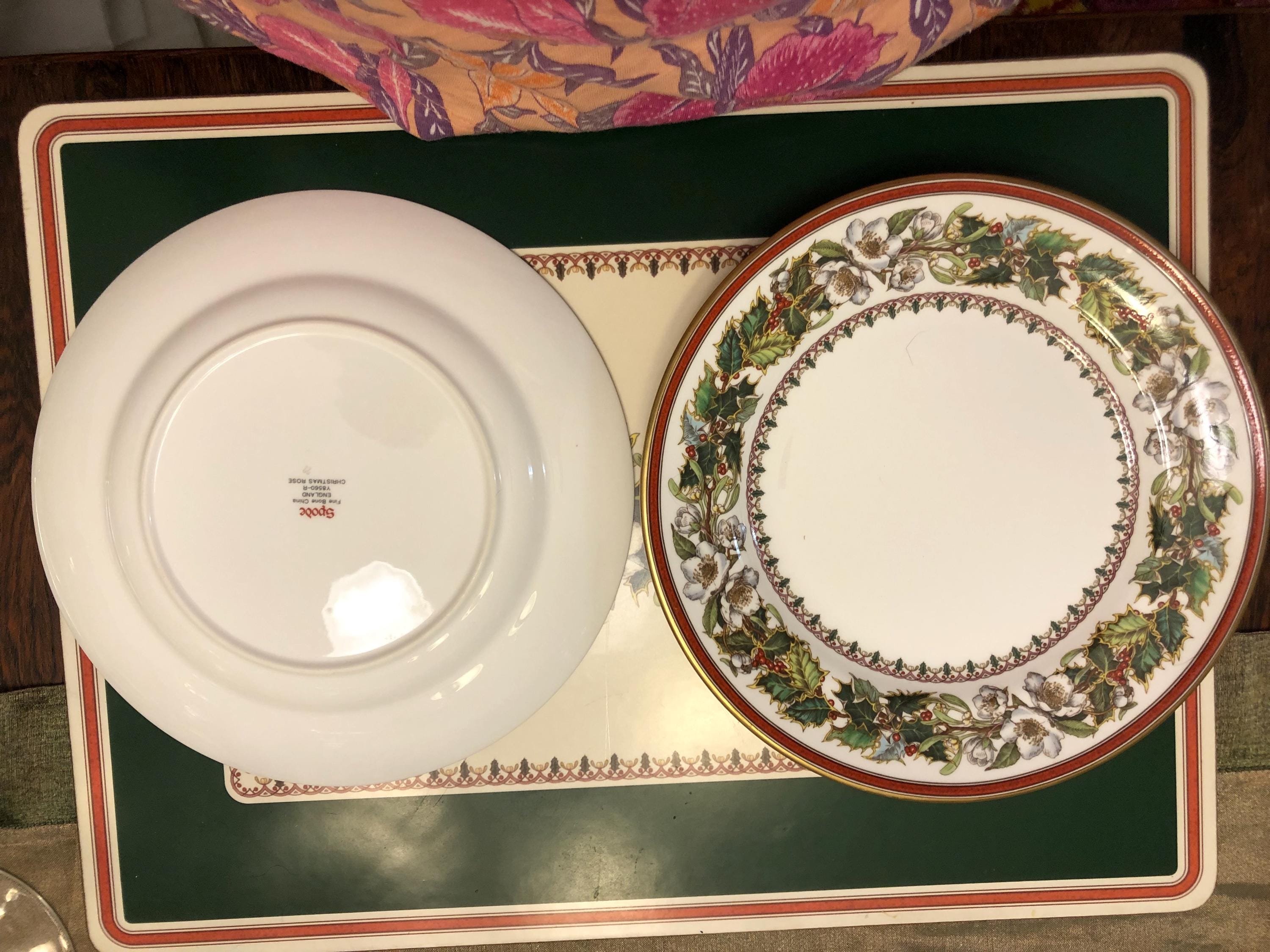 Spode Christmas Rose China (england) Vintage 5 Piece Place Setting. - Etsy