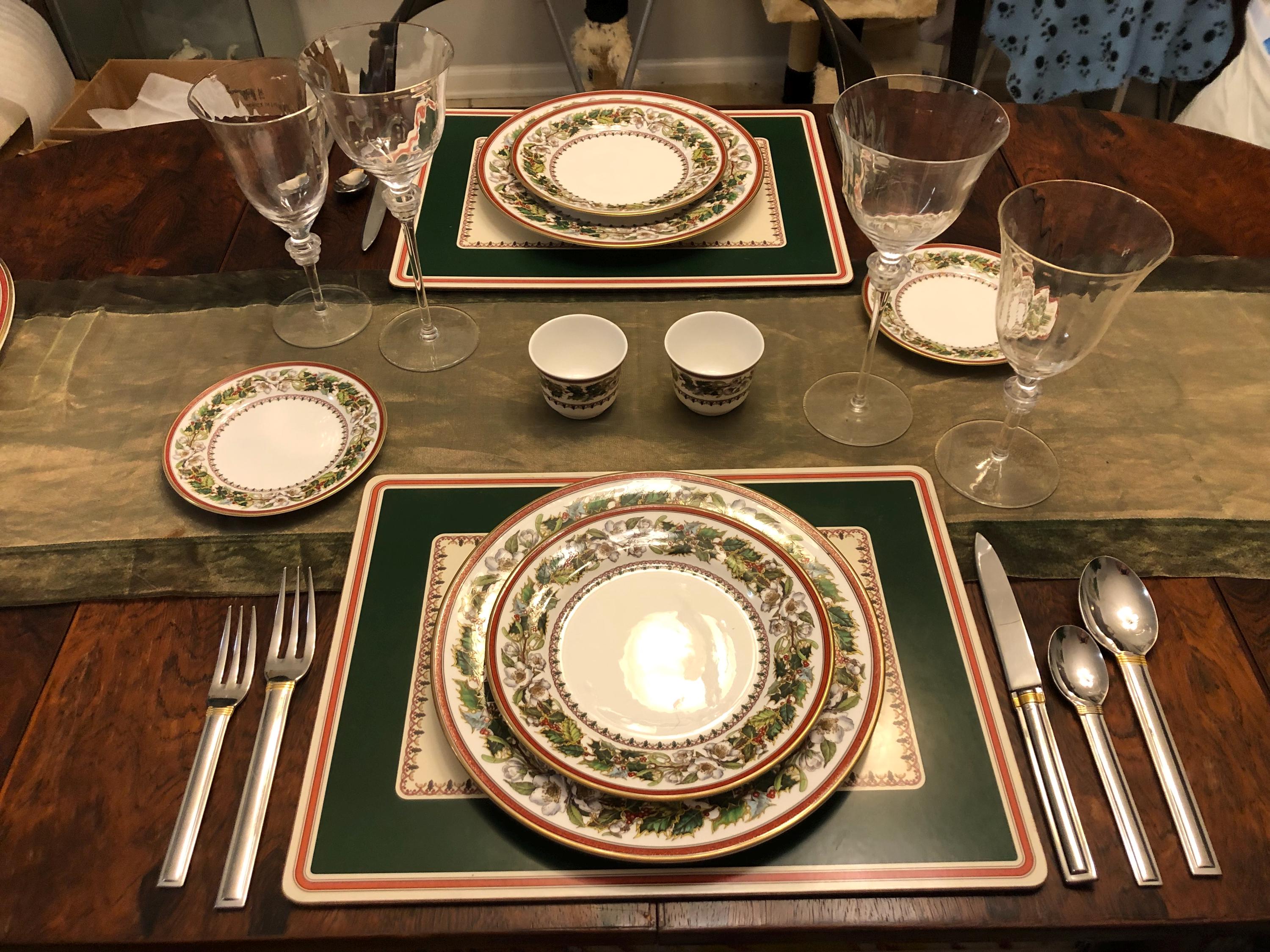 Spode Christmas Rose China (england) Vintage 5 Piece Place Setting. - Etsy