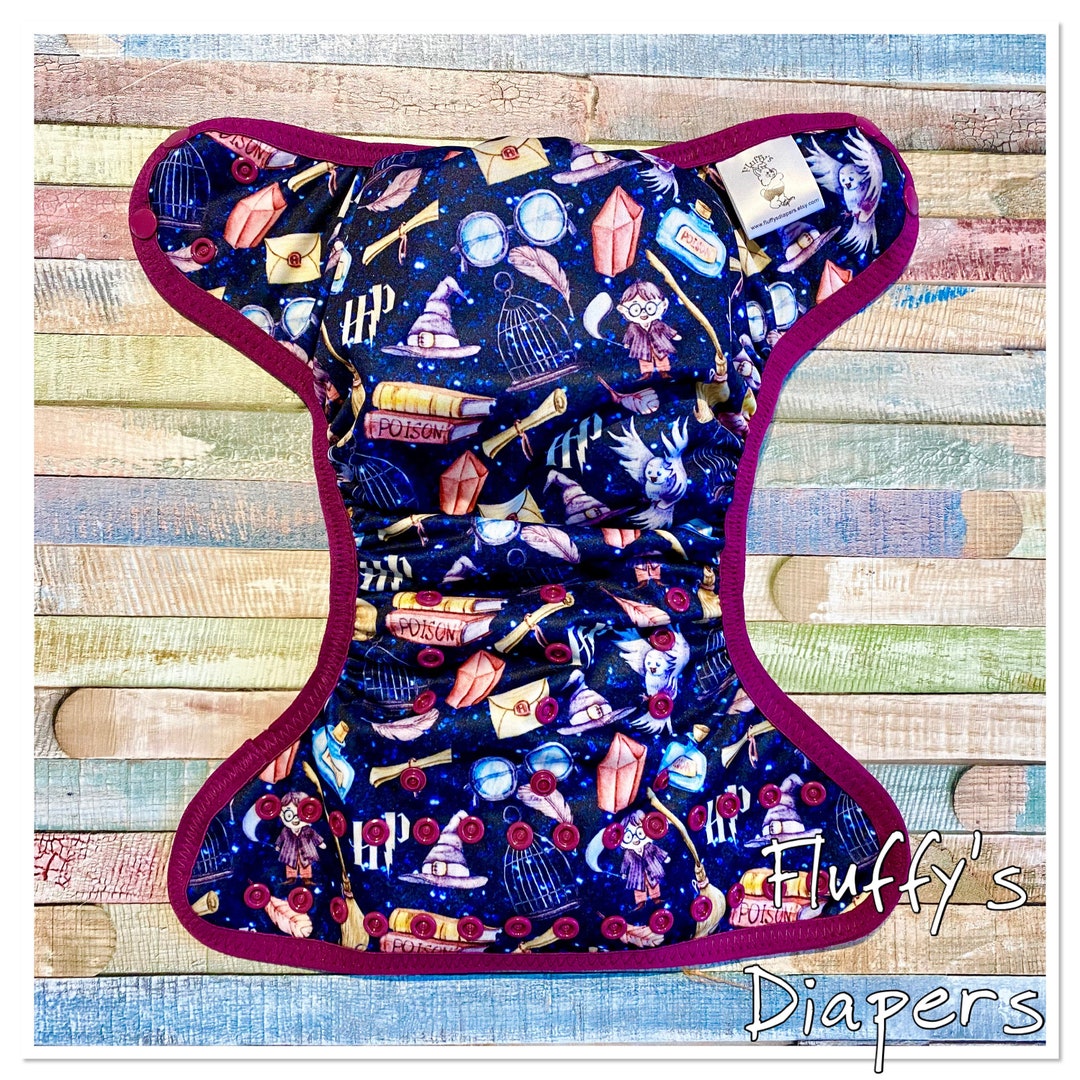 XS Newborn Wizards PUL Cloth Diaper Cover With Hook & Loop or Snaps ...