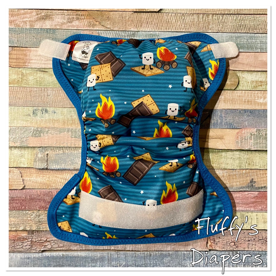S’mores Print PUL Cloth Diaper Cover: Hook & Loop or Snaps - Etsy