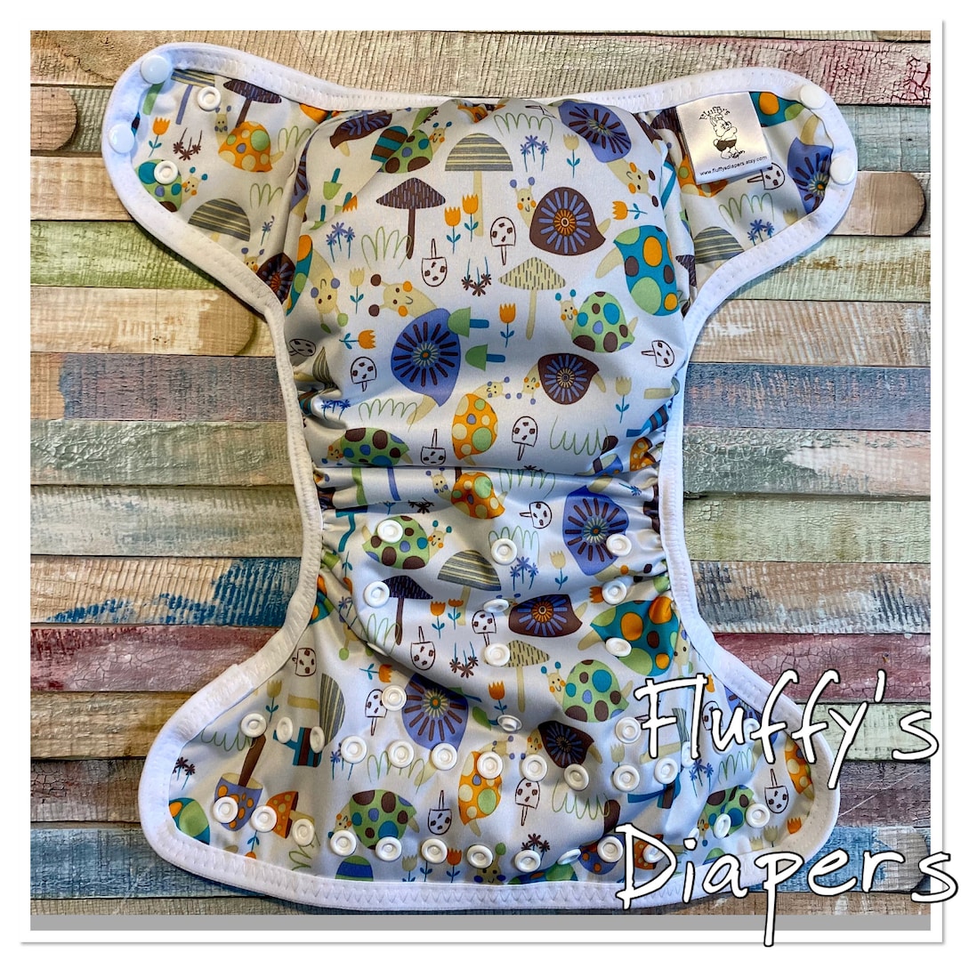 Snails PUL Cloth Diaper Cover With Snaps or Hook and Loop. Xs/newborn ...