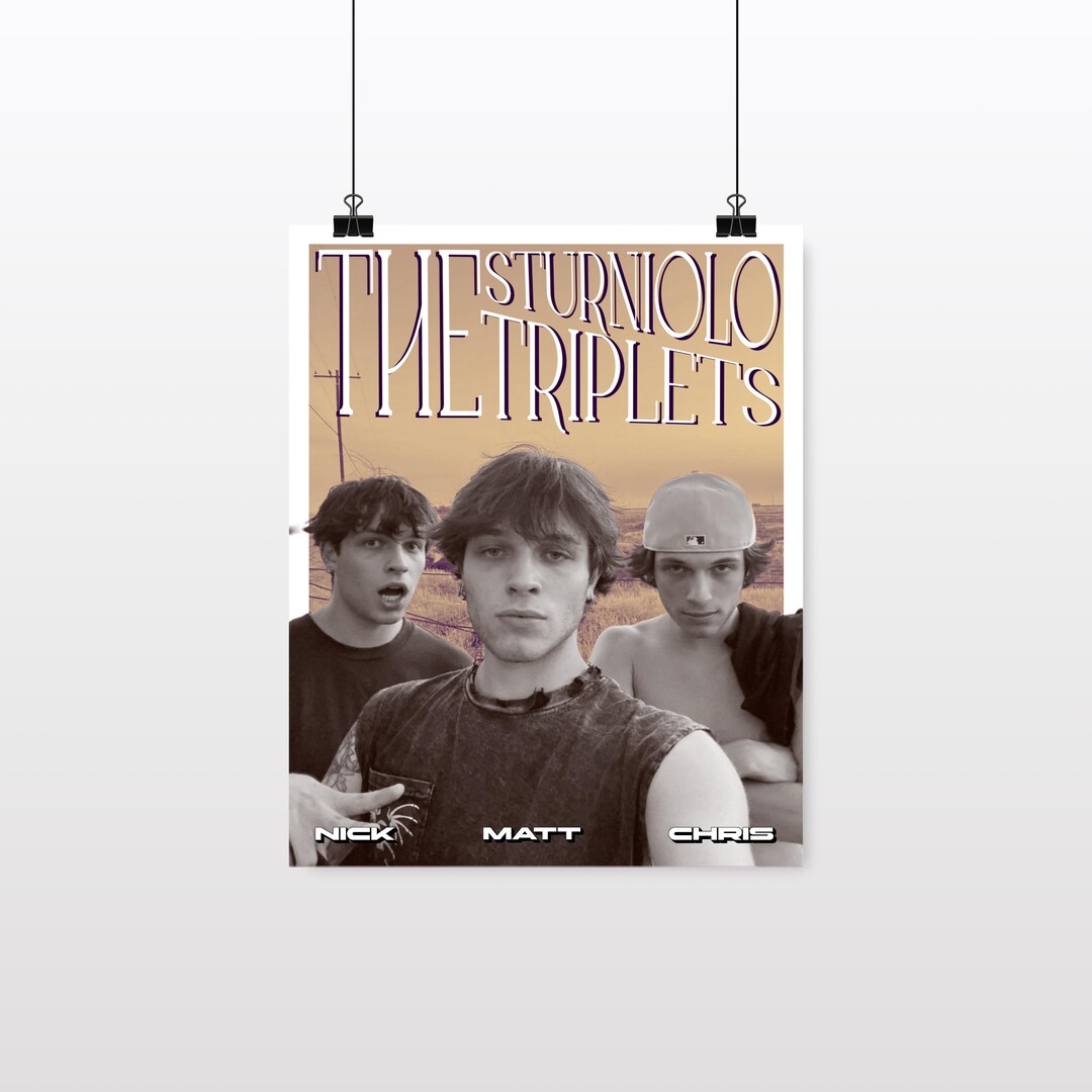 The Sturniolo Triplets Retro Poster - Etsy