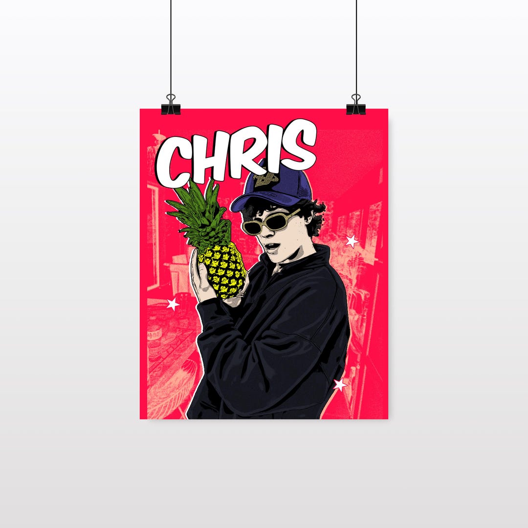 Chris Sturniolo & Pinapple Poster - Etsy