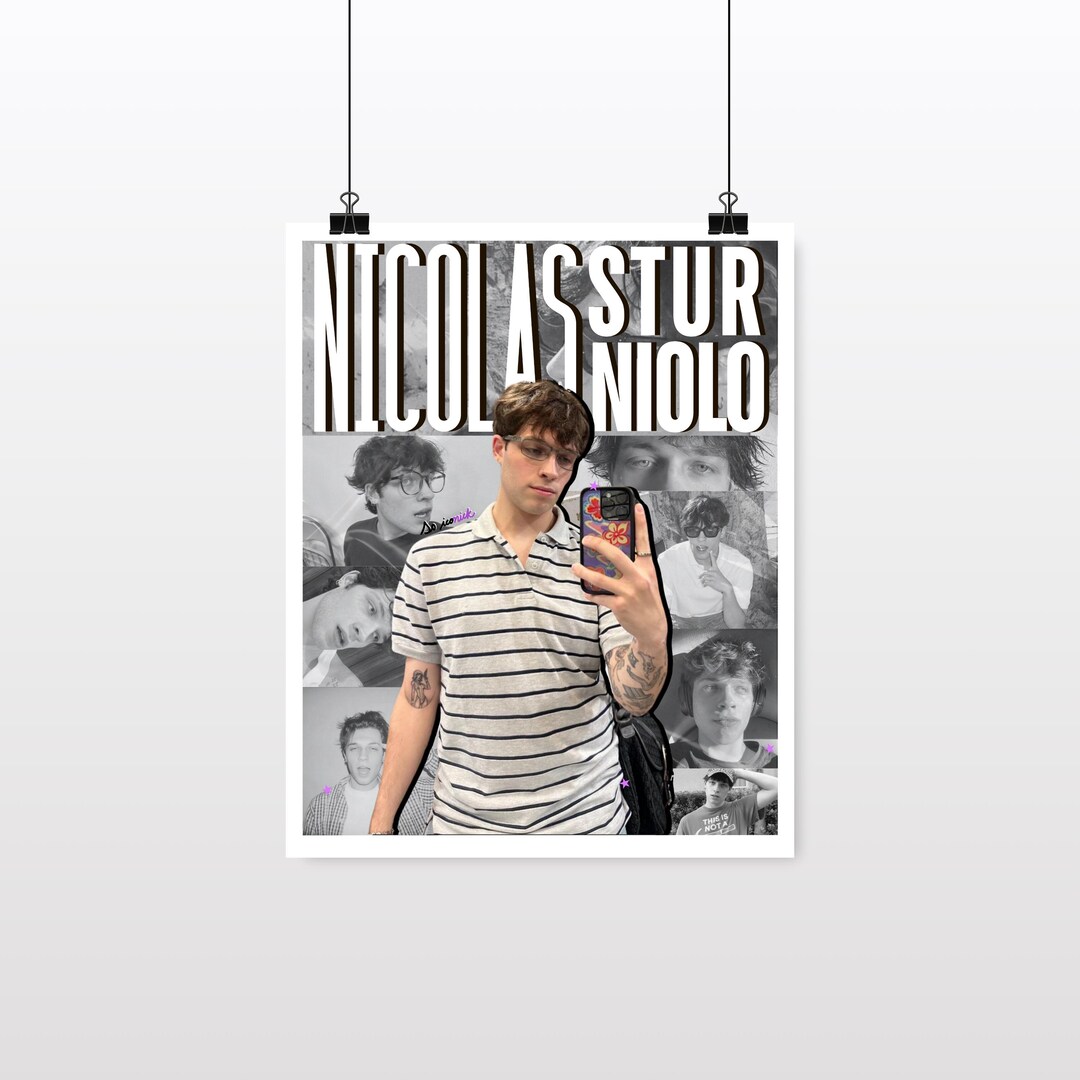 Nicolas Sturniolo B&W Poster - Etsy