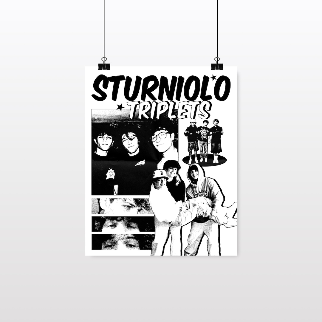 Sturniolo Triplets B&W Poster - Etsy
