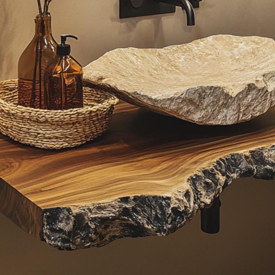 Rustic Bathroom Vanity – Solid Wood, Custom-made for You - Etsy