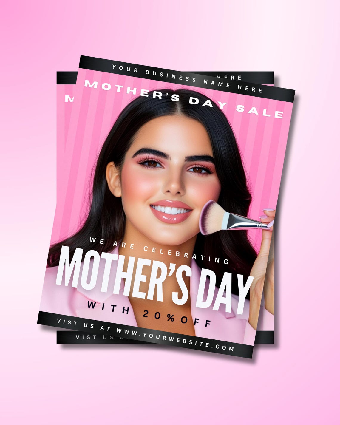 Mother's Day Special Makeup Artist Flyer | Canva Template | Editable ...