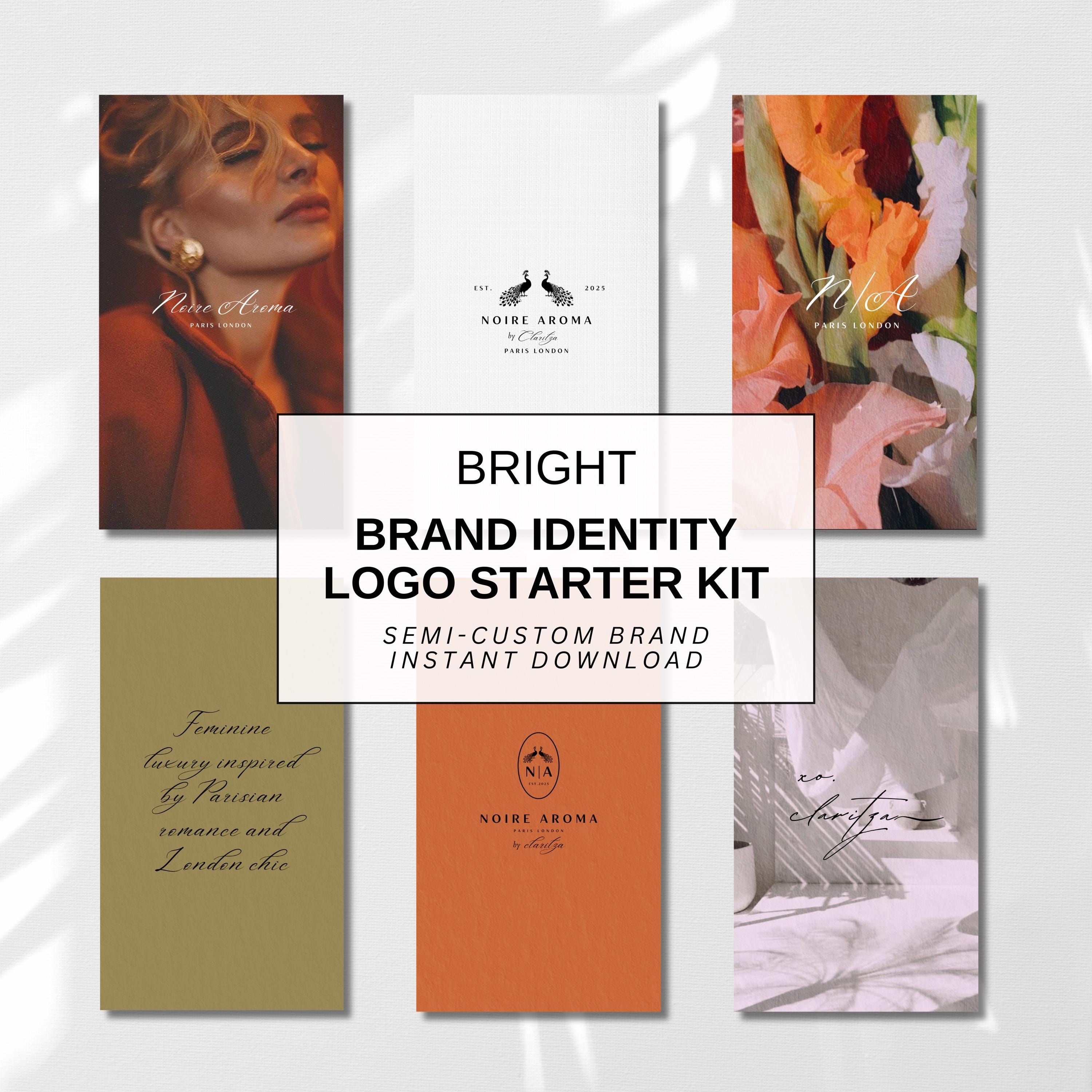 Luxury Brand Identity Logo Starter Kit | Feminine Branding Design ...