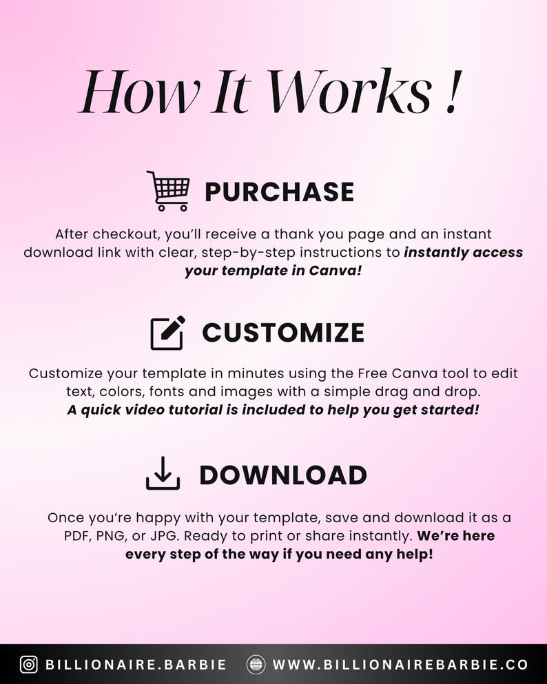 Pink Canva Social Media Templates for Female Entrepreneurs | Coaches ...