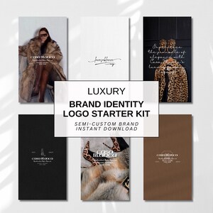 Luxury Brand Identity Logo Starter Kit | Feminine Branding Design ...