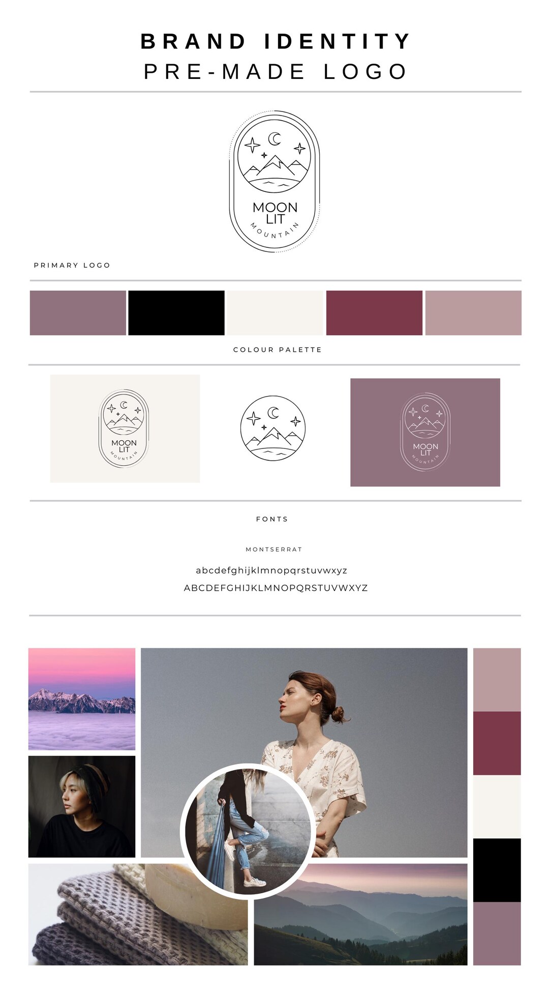 Editable Pre-made Brand Identity Package Done for You Graphic Design ...