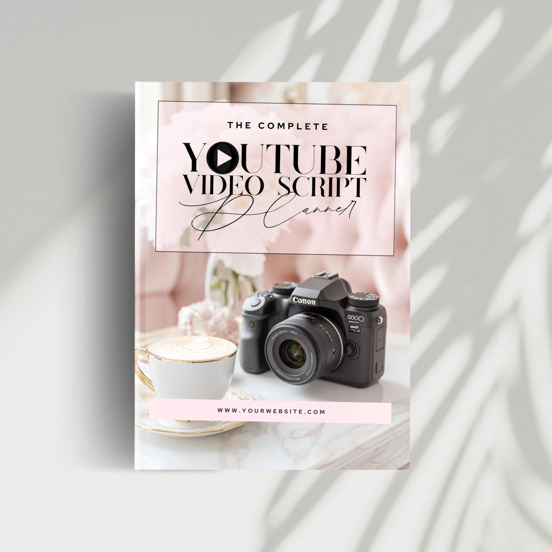 Youtube Video Script Template Content Creation Planner for Youtubers ...