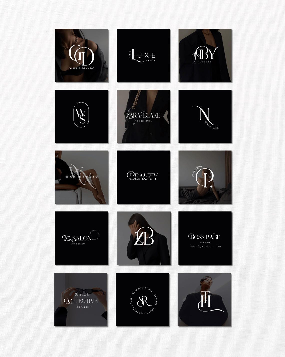 Luxe Animated Logo Design Templates for Women Small Business | 16 ...
