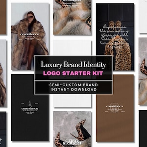 Luxury Brand Identity Logo Starter Kit | Feminine Branding Design ...