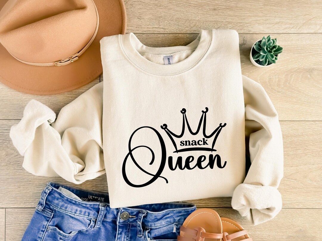 Snack Queen Sweatshirt: Funny Cake Lover Shirt - Etsy