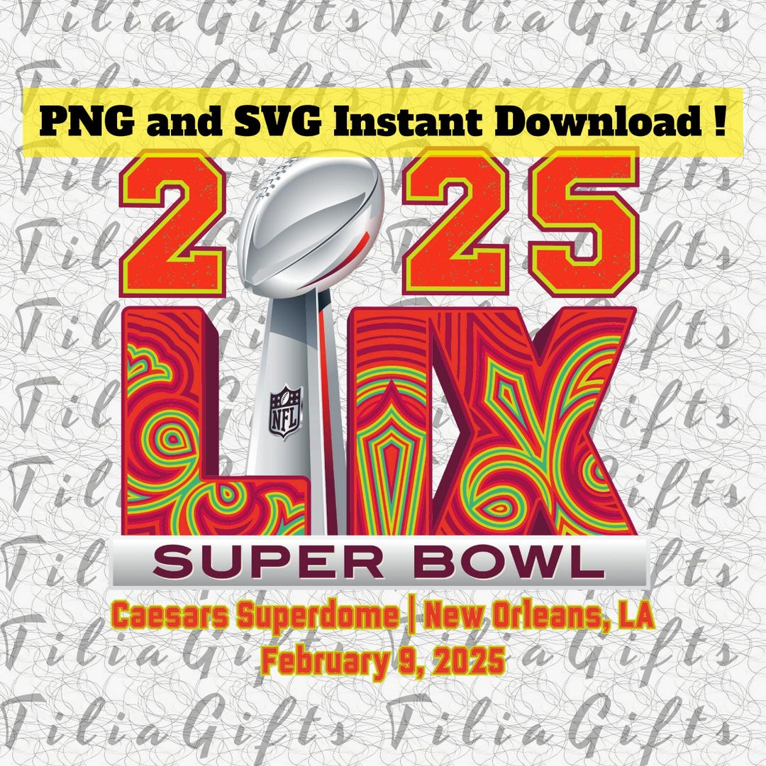 Logotipo de SuperBowl 2025 SVG, SuperBowl 2025 Png, Super Bowl Descarga ...