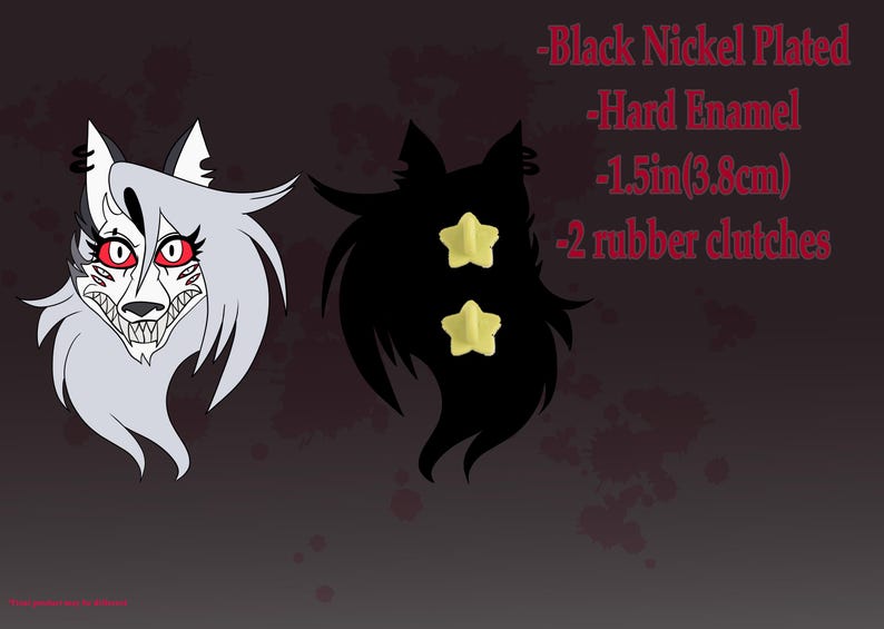 Helluvaboss-feral Loona Enamel Pin (LIMITED EDITION) - Etsy