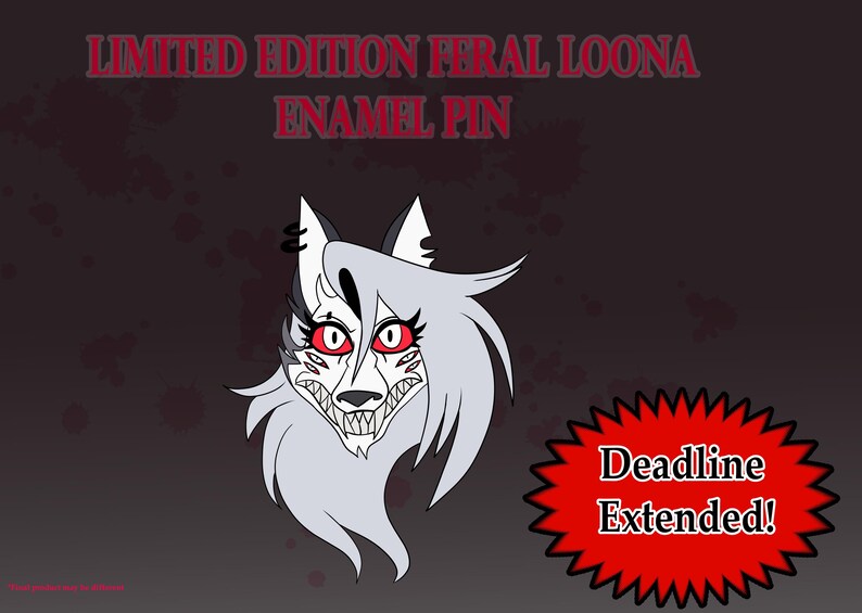 Helluvaboss-feral Loona Enamel Pin (LIMITED EDITION) - Etsy