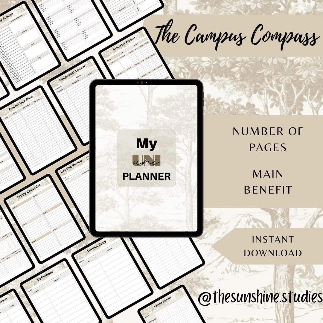Campus Compass: the Ultimate Uni Planner - Etsy
