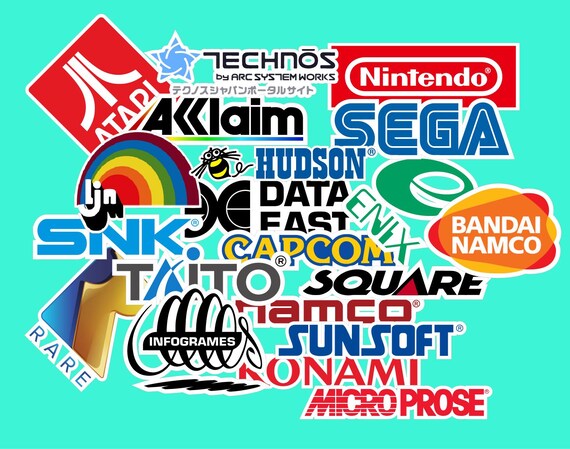 Retro Tech Company Logos