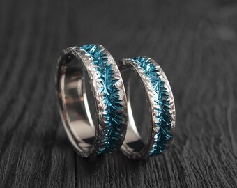 Titanium Wedding Rings Bright Rings Minimalistic Glossy Rings Durable ...