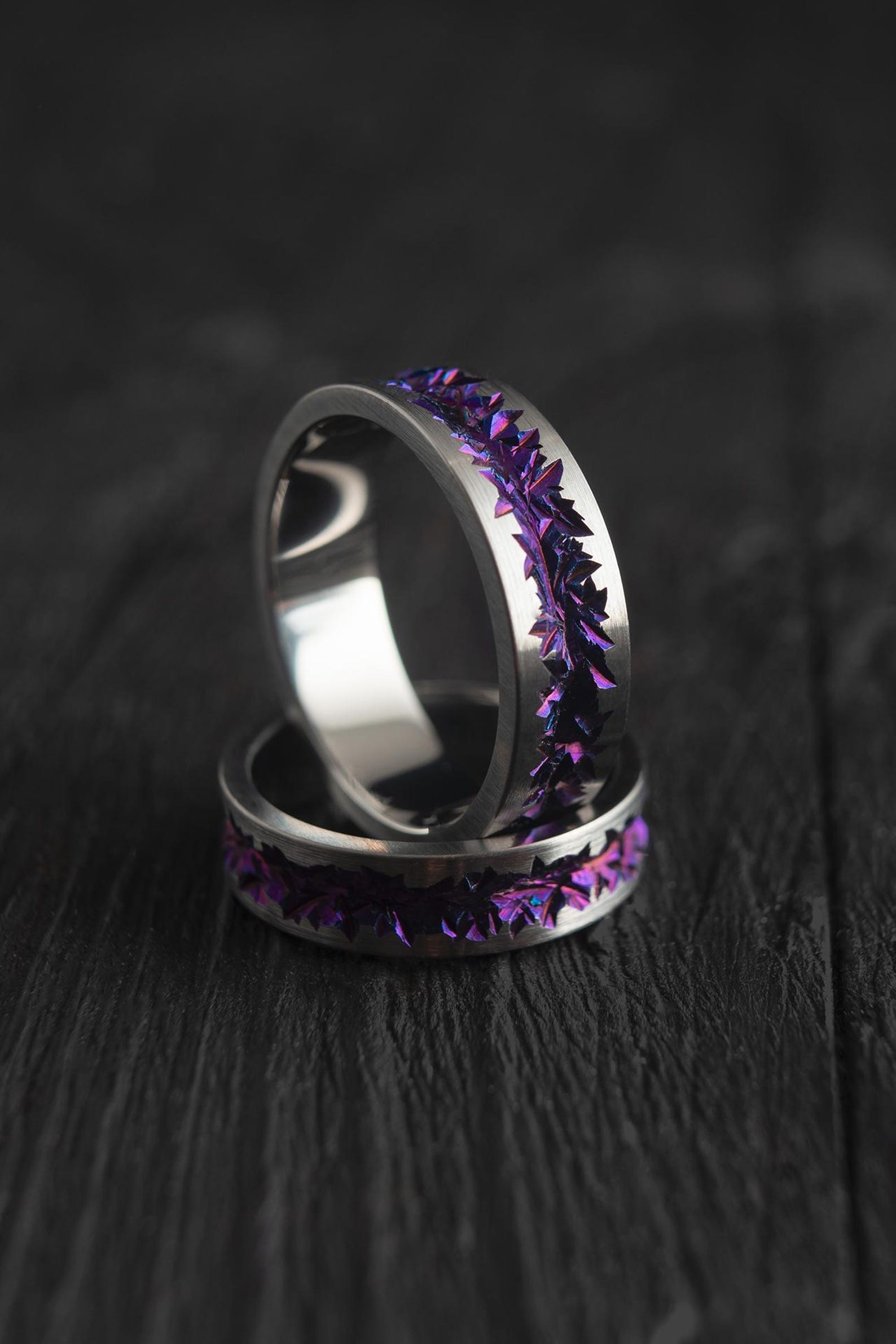 Titanium Wedding Rings Bright Rings Minimalistic Glossy Rings Durable ...