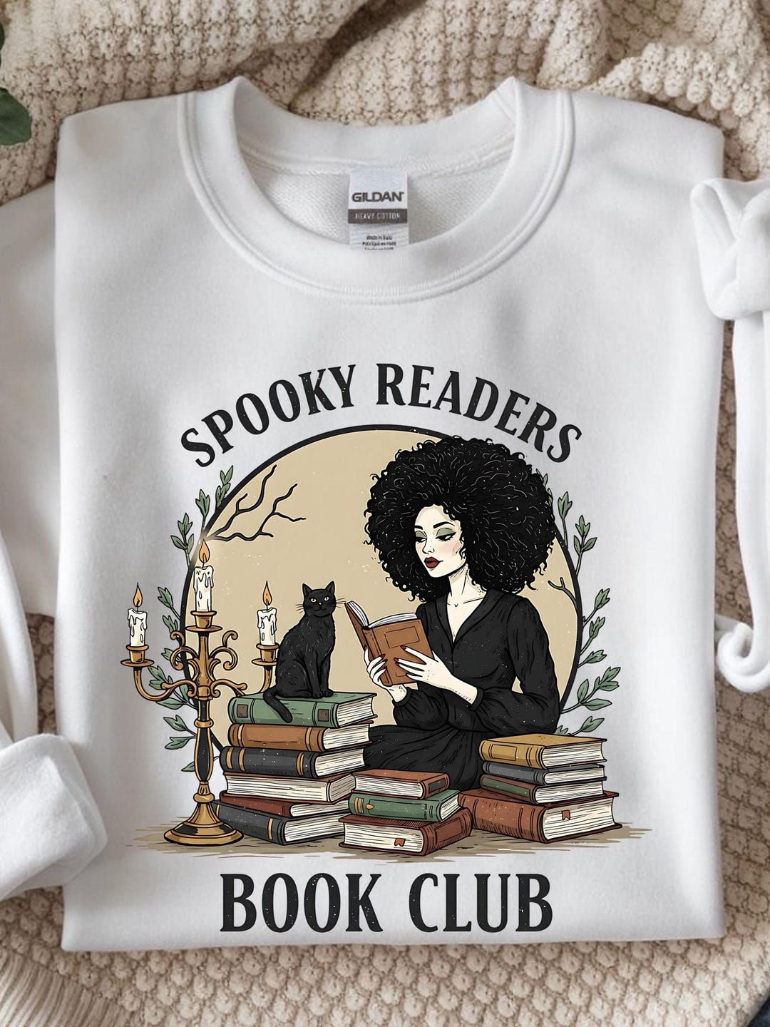 Spooky Readers Book Club Sweatshirt, Booklovers Gift, Halloween ...