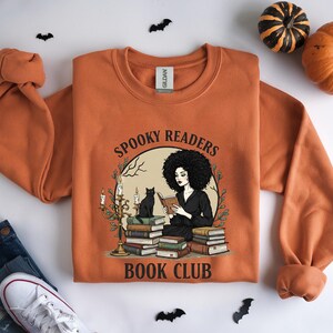 Spooky Readers Book Club Sweatshirt, Booklovers Gift, Halloween ...