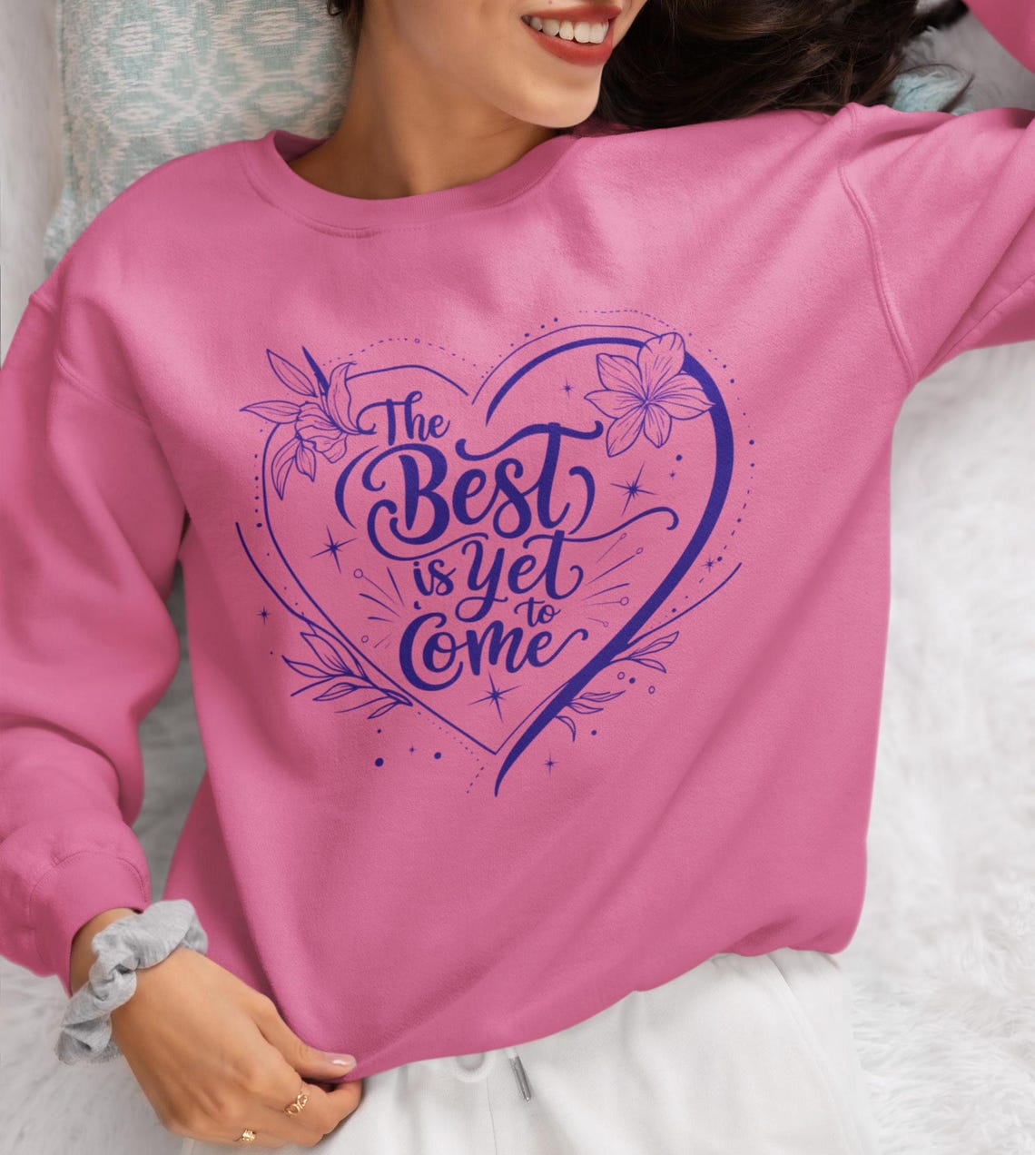 Inspirational Heart Graphic Tee: Positive Vibes, Floral Design - Etsy