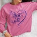 Inspirational Heart Graphic Tee: Positive Vibes, Floral Design - Etsy