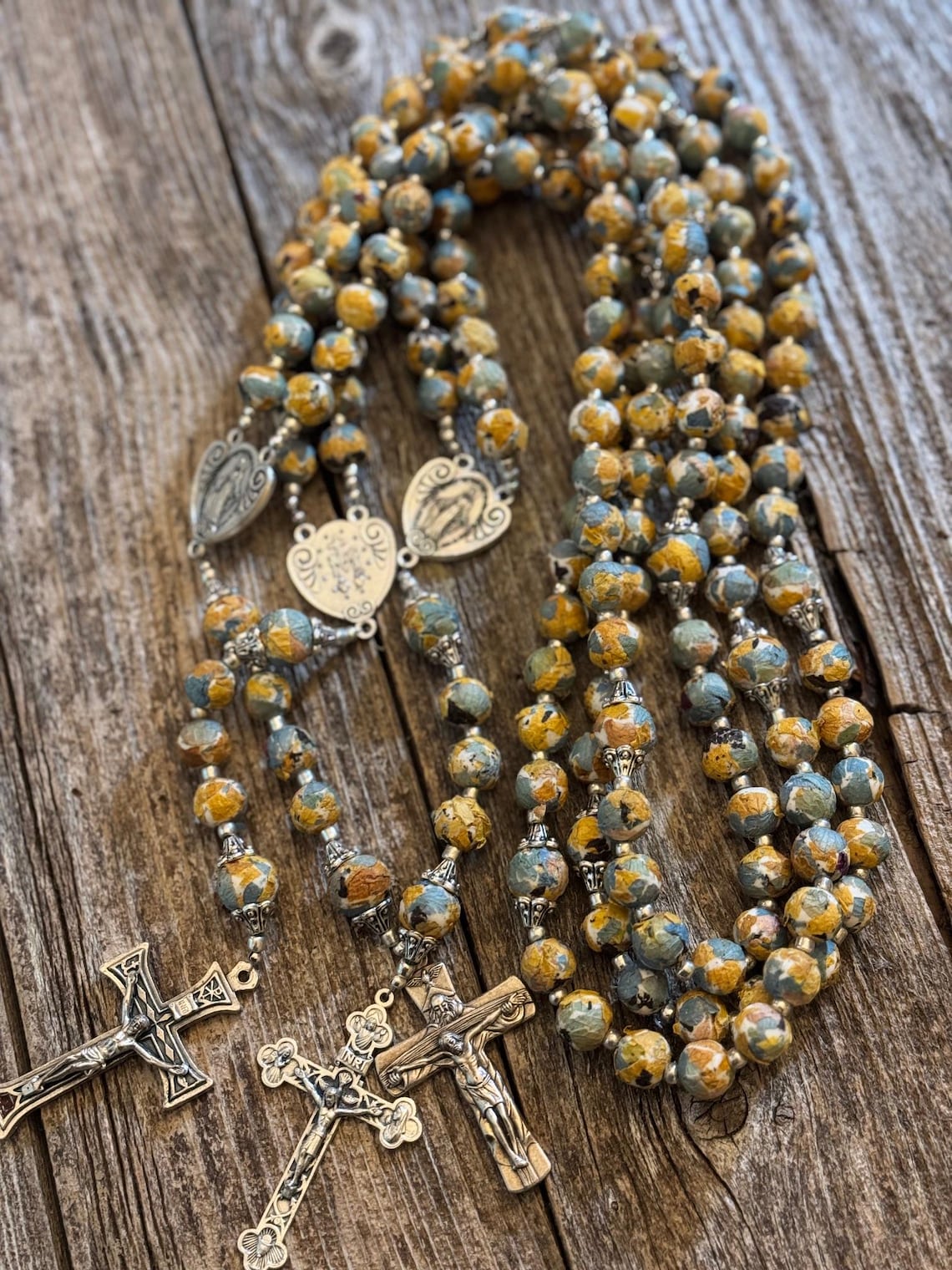 Custom Handmade Dry Flower Full Rosary (using Your Flowers!) - Etsy