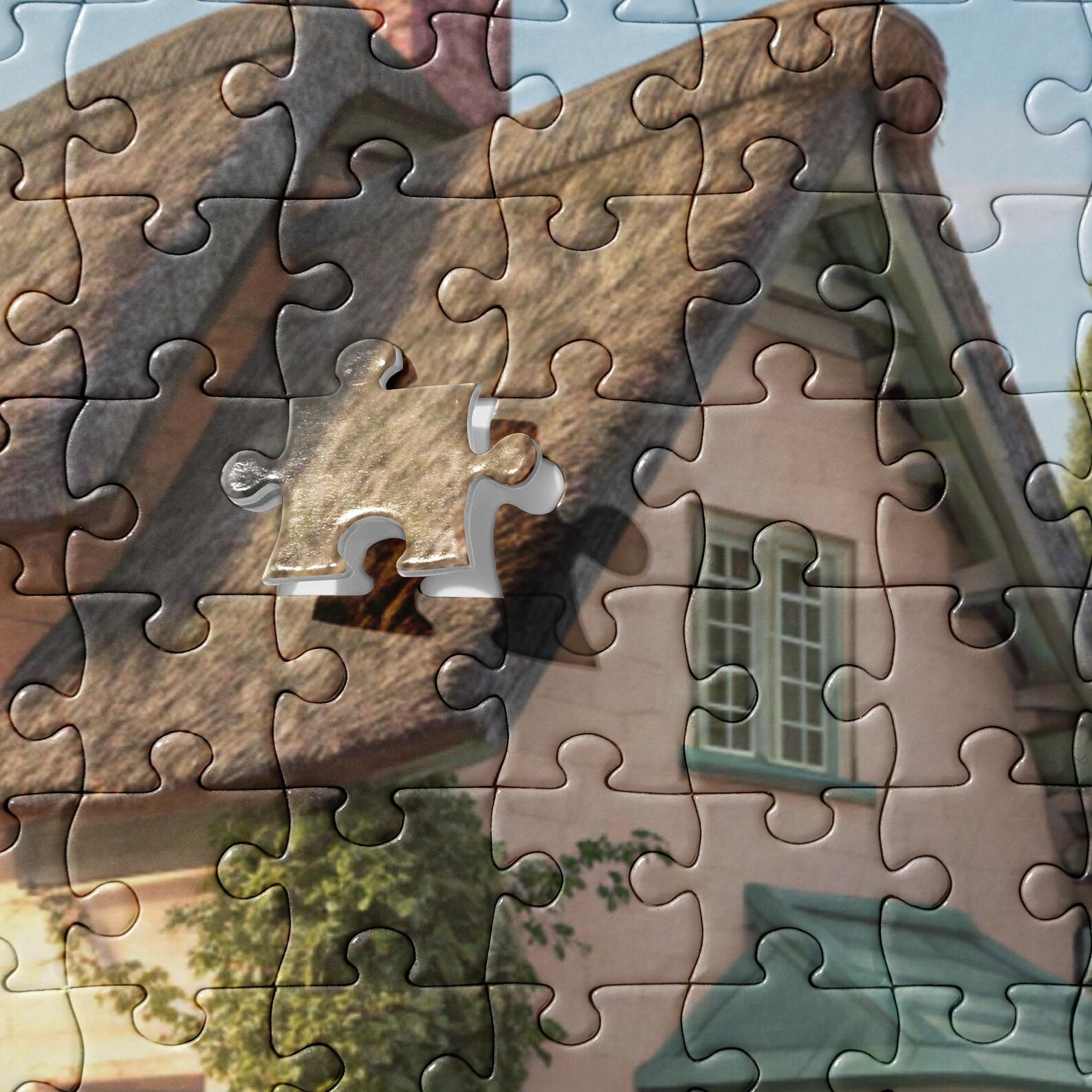 Cozy English Countryside Jigsaw Puzzle – Cottagecore House in the UK ...