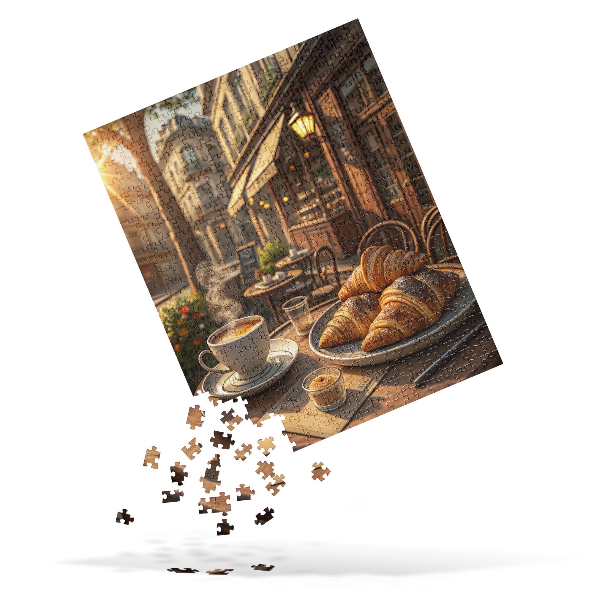 French Café Breakfast Puzzle | Croissants & Coffee in Sunny Paris ...