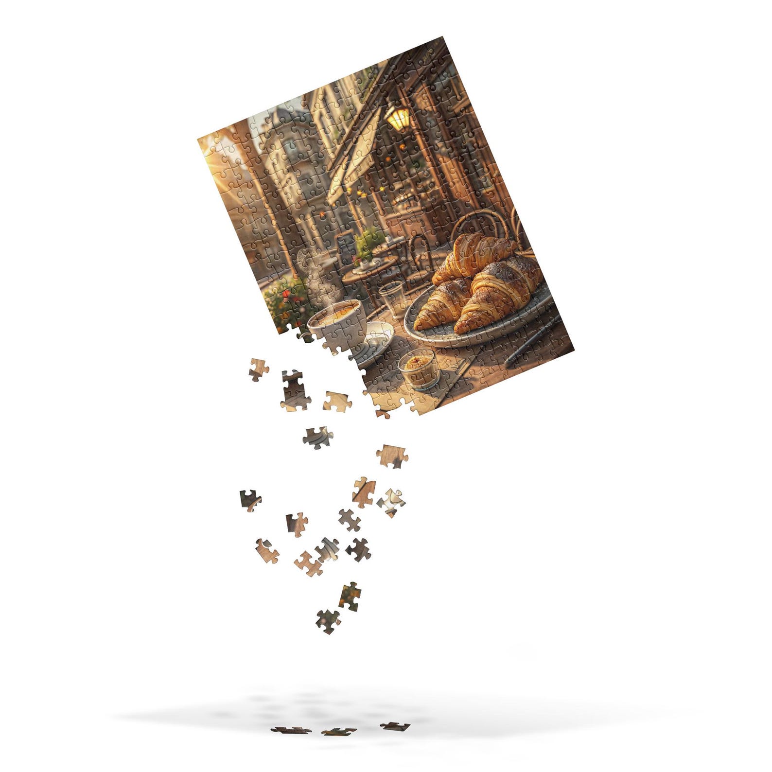 French Café Breakfast Puzzle | Croissants & Coffee in Sunny Paris ...