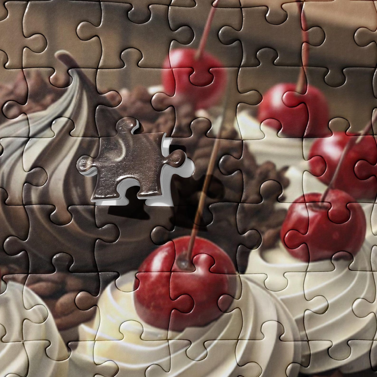 Black Forest Cake Jigsaw Puzzle: Cozy German Bakery Scene - Etsy