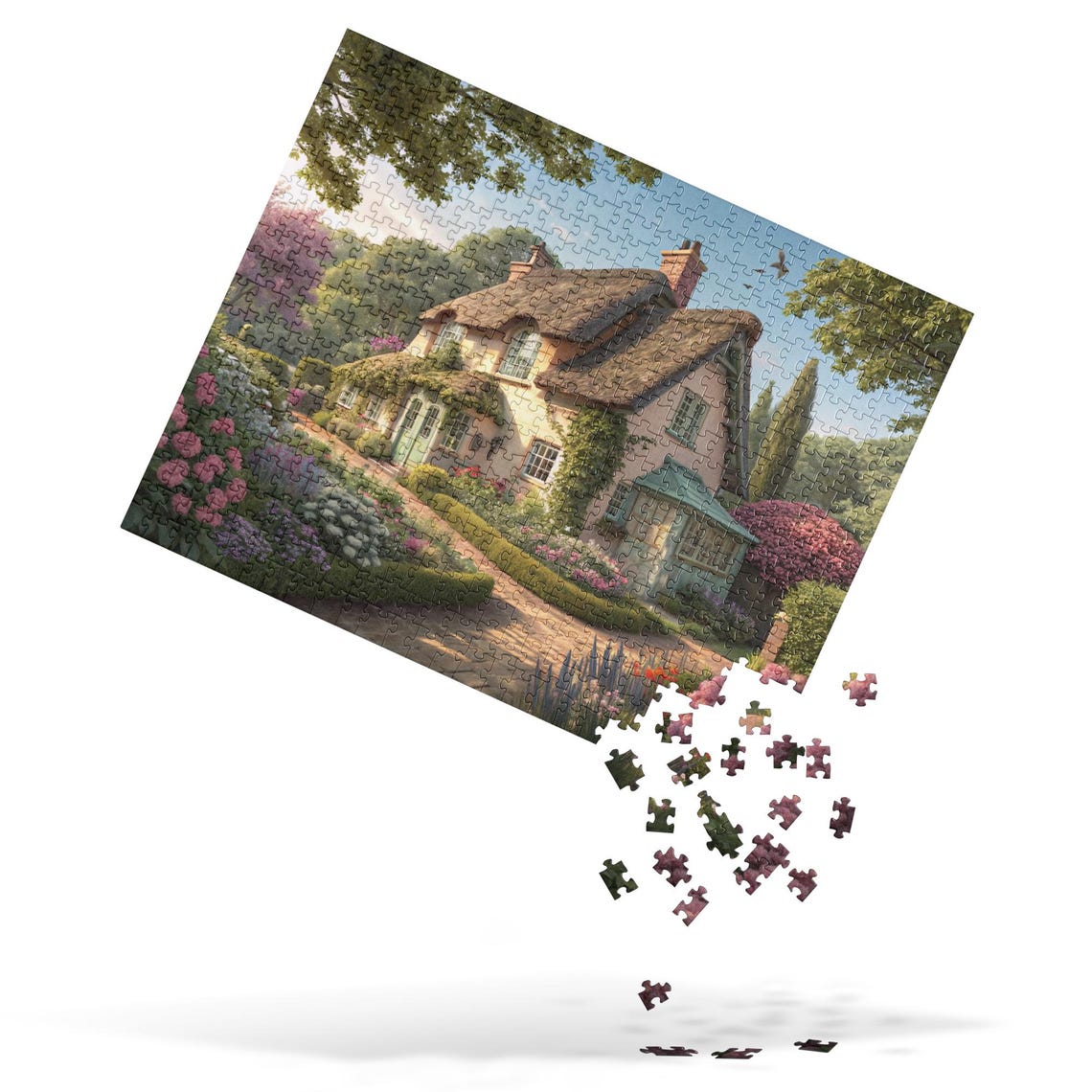 Cozy English Countryside Jigsaw Puzzle – Cottagecore House in the UK ...
