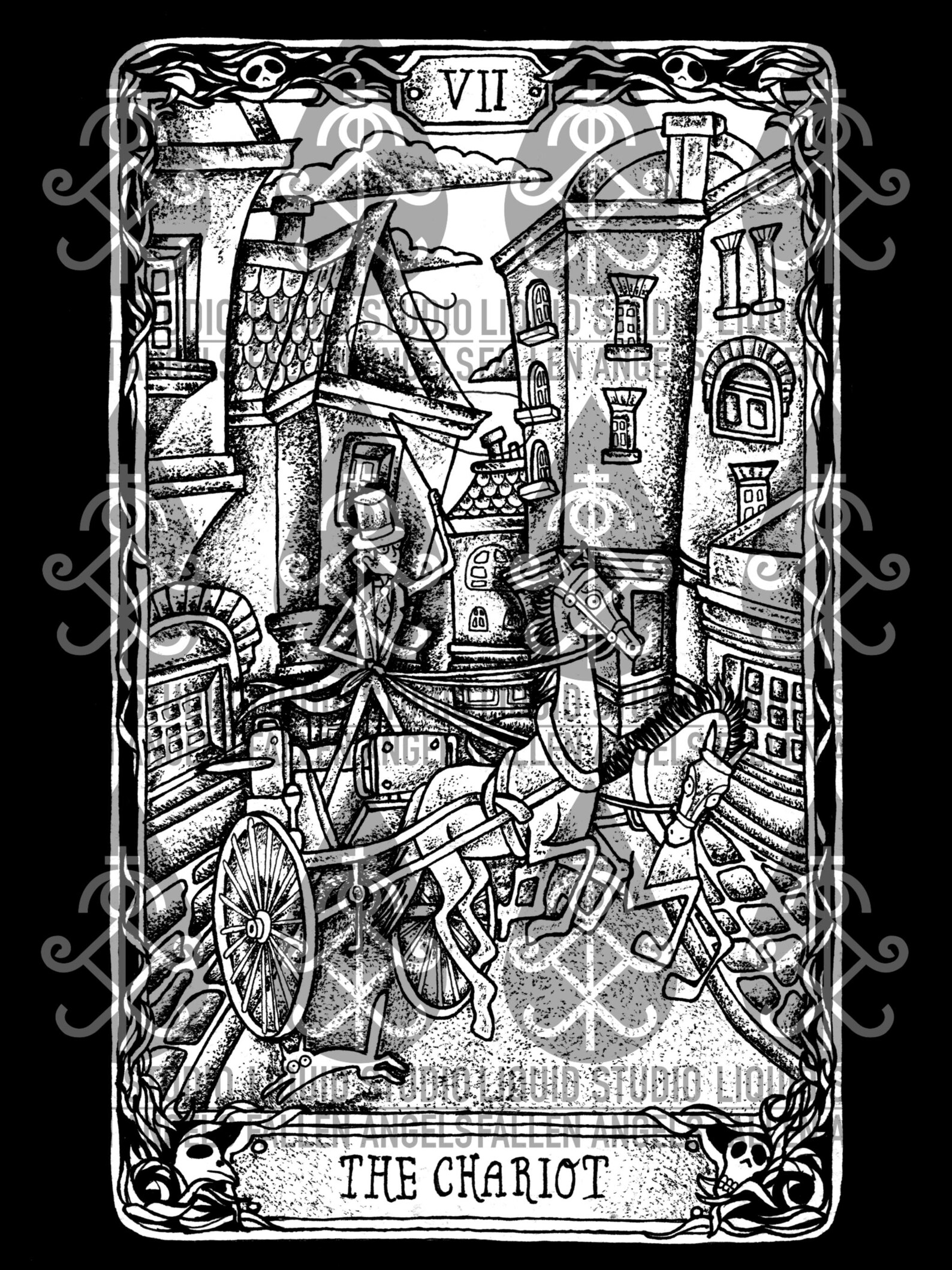Tarot Card 11 X 17 Print “THE CHARIOT” - Etsy