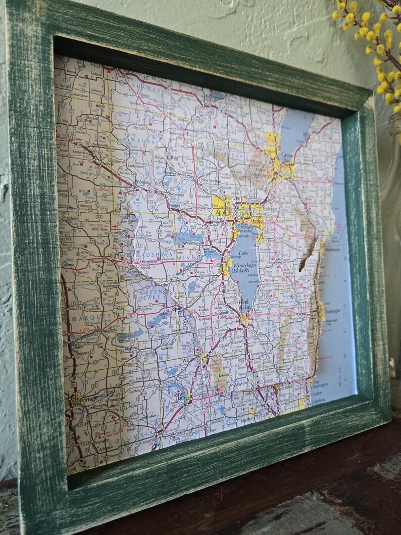 Light up Map - Light up Custom Map - Glow in the Dark - Custom Map ...