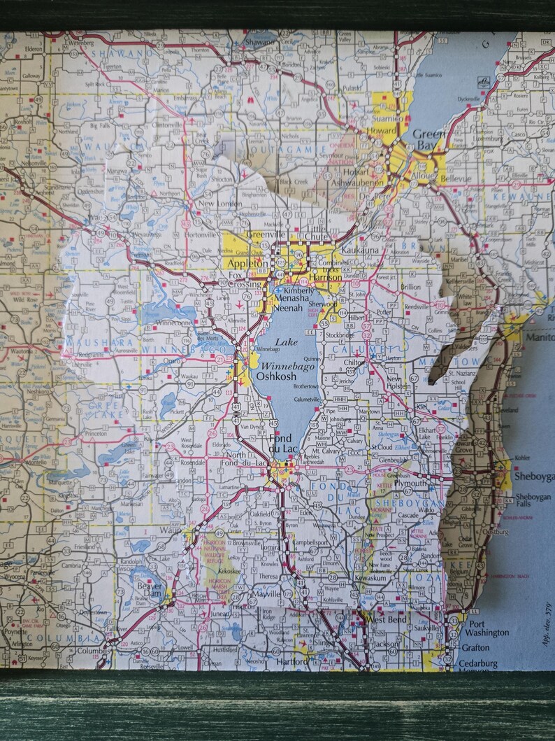 Light up Map - Light up Custom Map - Glow in the Dark - Custom Map ...