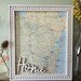 1974 Vintage Wisconsin Map in White Picture Frame - Etsy