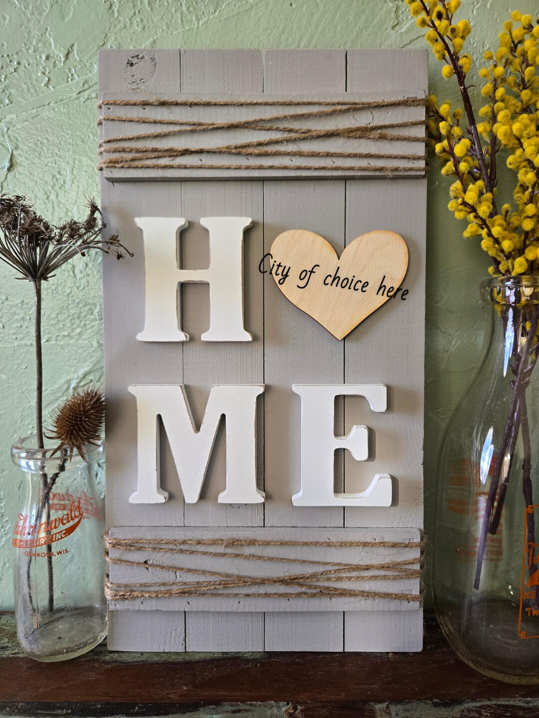 Farmhouse Decor - Home Sign - Personalized Home Sign - Favorite City ...