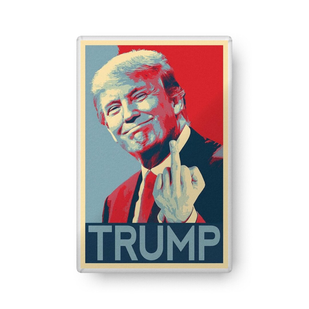 Trump Middle Finger Custom Pillow - Etsy