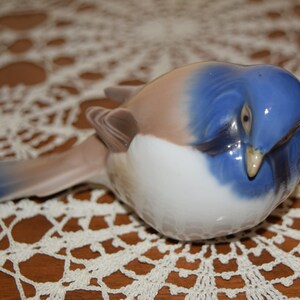 Bing & Grondahl Titmouse Bird Figurines 1633 Optimist 1635 Pessimist ...