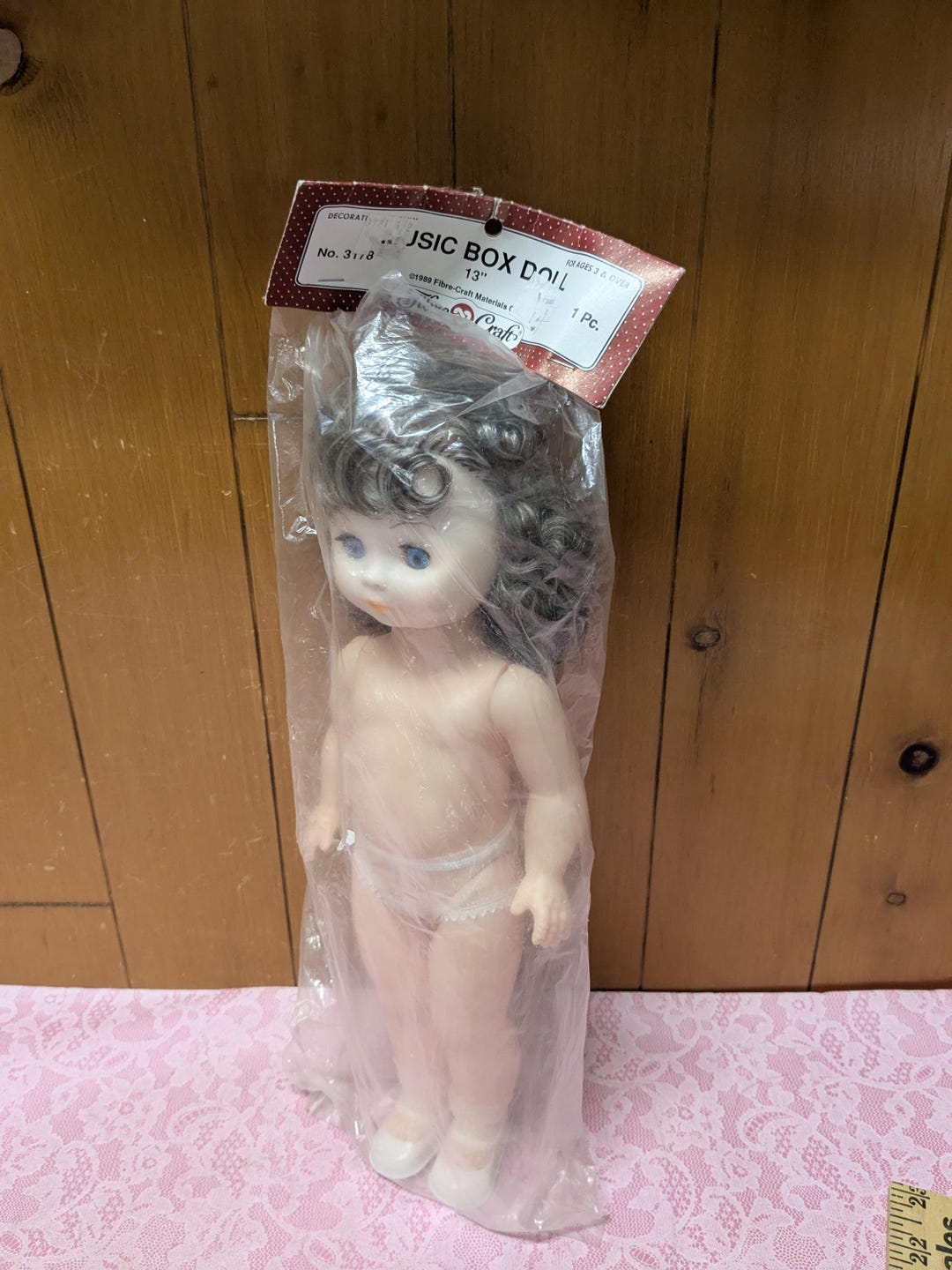 1989 Fiber Craft Music Box Doll No 3178 in Original Packaging - Open ...