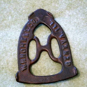 Vintage W. H. Howell Co. Cast Iron With Detachable Wood Handle and ...