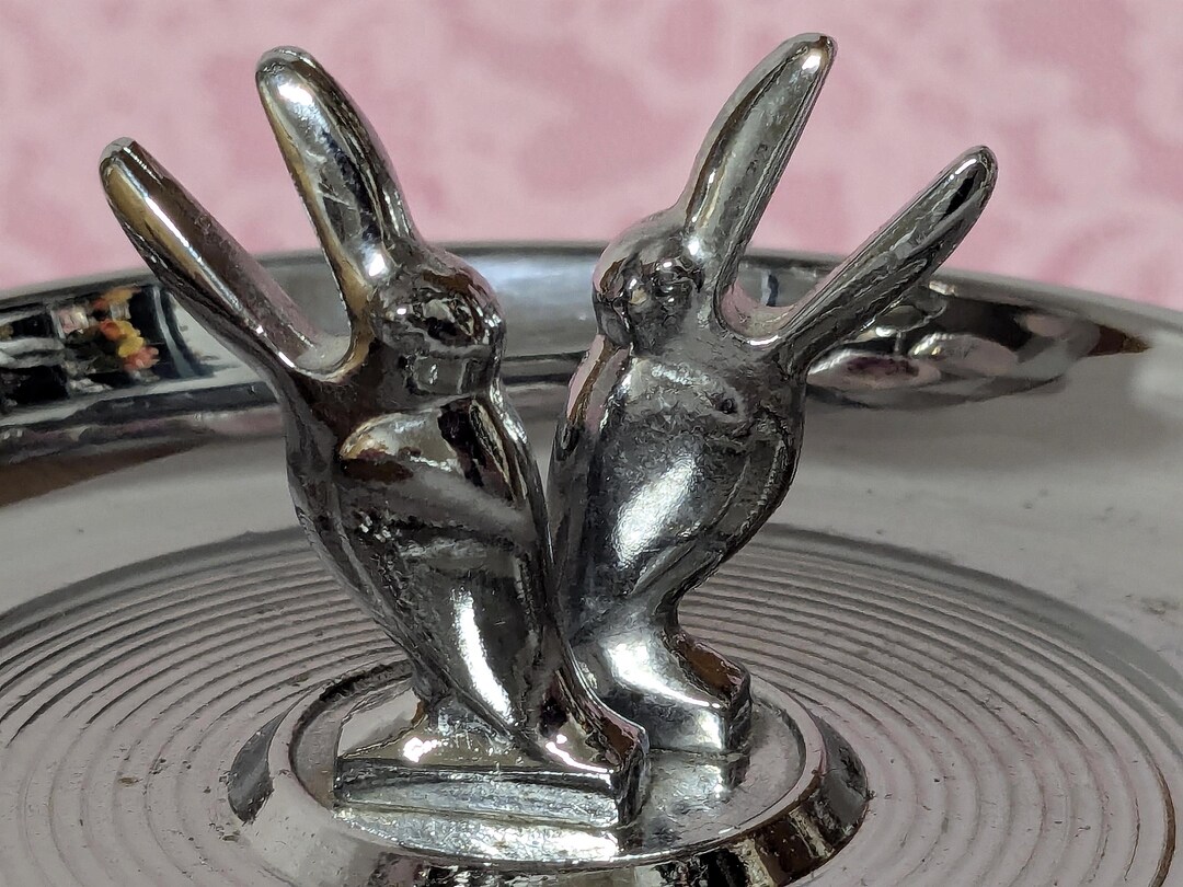 Vintage Ashtray 'pincherette' - Hamilton? - Toucan Birds - Silver Metal ...